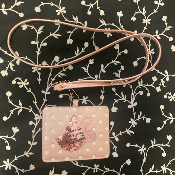 Accessories | New Pink Minnie Mouse Id Holder | Poshmark
